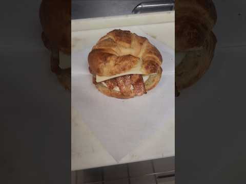Dunkin Donuts Maple Sugar Bacon Egg And Cheese Croissant Breakfast Sandwich @Dunkin-Donuts