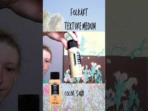 Using FolkArt's New Texture Medium Paint by Plaid Crafts