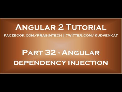 Angular dependency injection