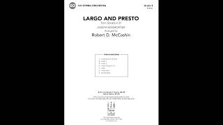 Largo and Presto: String Orchestra Conductor Score & Parts: Joseph ...