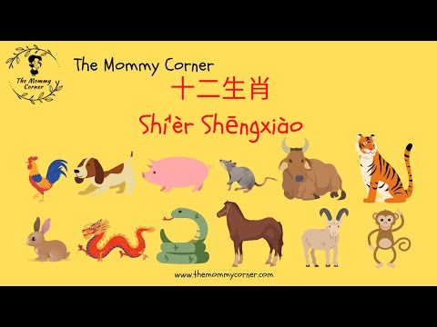Learn Chinese for Kids | Chinese Zodiac Animals in Mandarin | 十二生肖 | The Mommy Corner