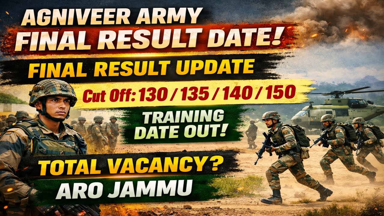 agniveer army cut off 2025 | Agniveer Army Final Result 2026 | aro jammu final result 2026