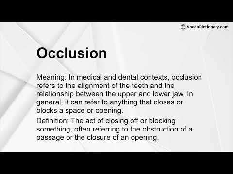 Occlusion Meaning
