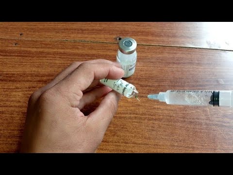 How to give injection in cannula easily at home | Ceftriaxone sodium