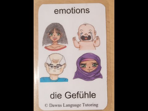 die Gefühle - Emotions learn German and English bilingual Flashcards (Deutsch - Englisch)