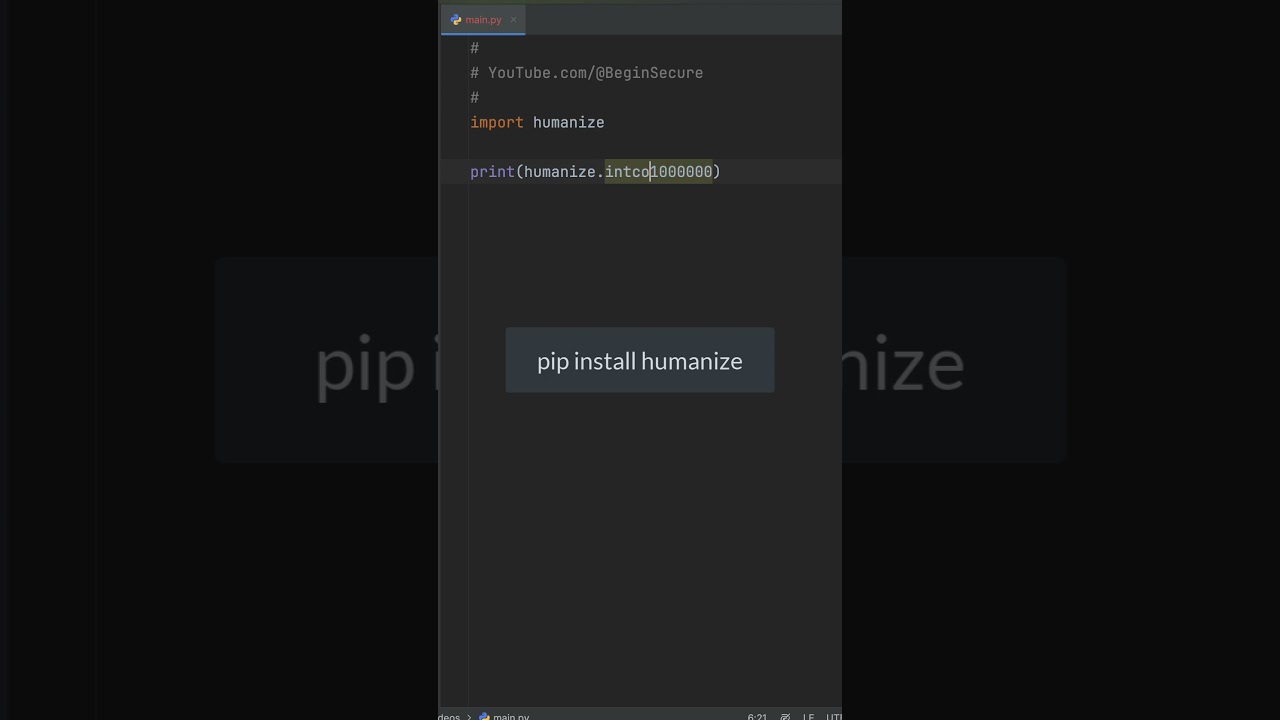 Make Python Numbers ACTUALLY Readable in 30 Seconds!