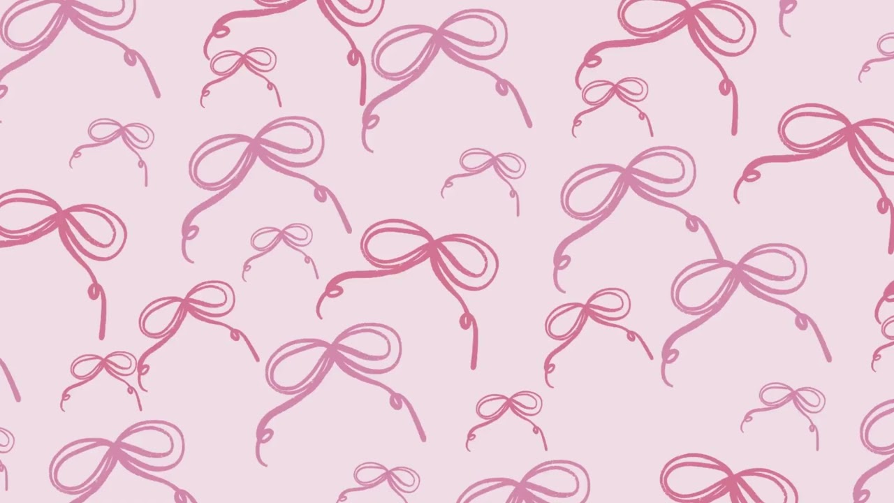 Pink Coquette Bow Screensaver With Lofi Music Beat Aesthetic Wallpaper Bow Background Part 9