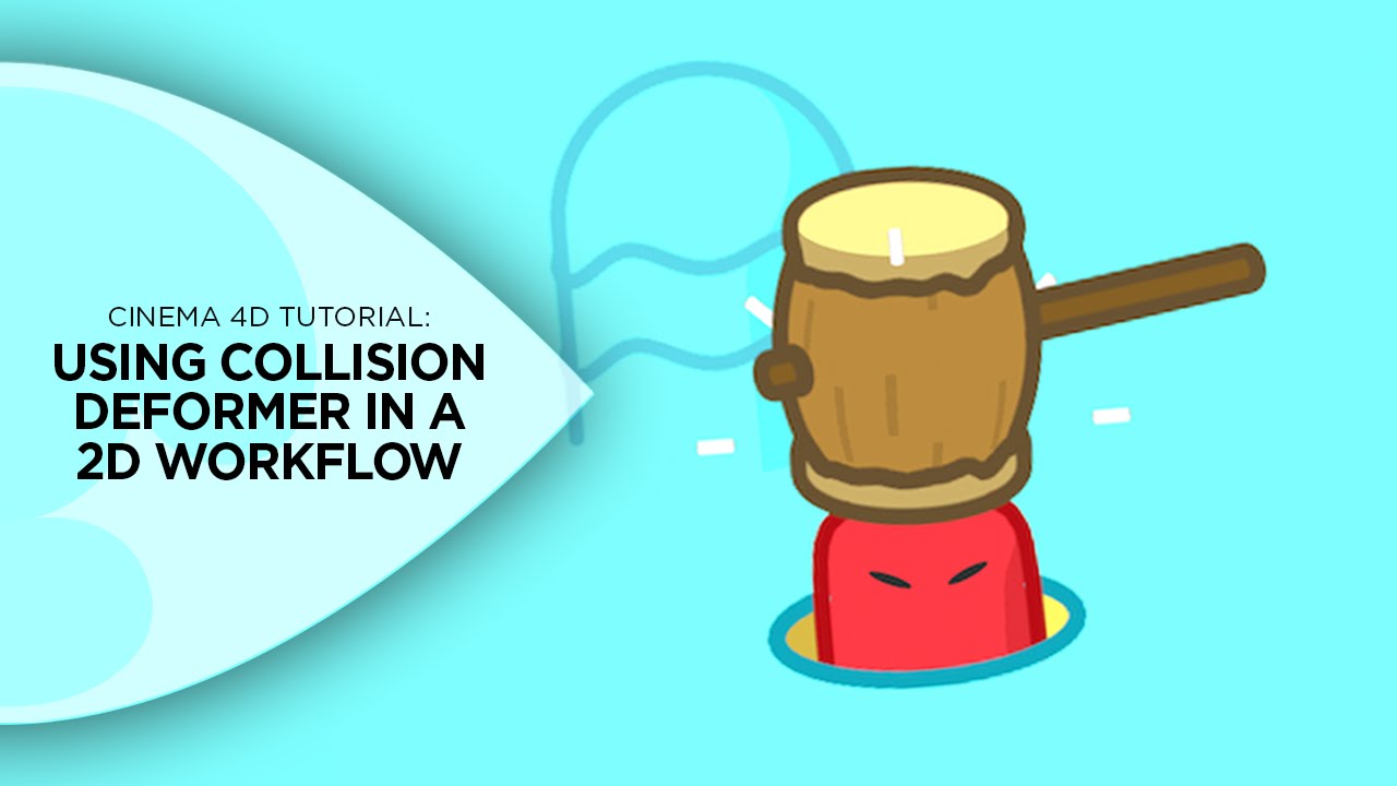 Using the Cinema 4D Collision Deformer in a 2D Workflow