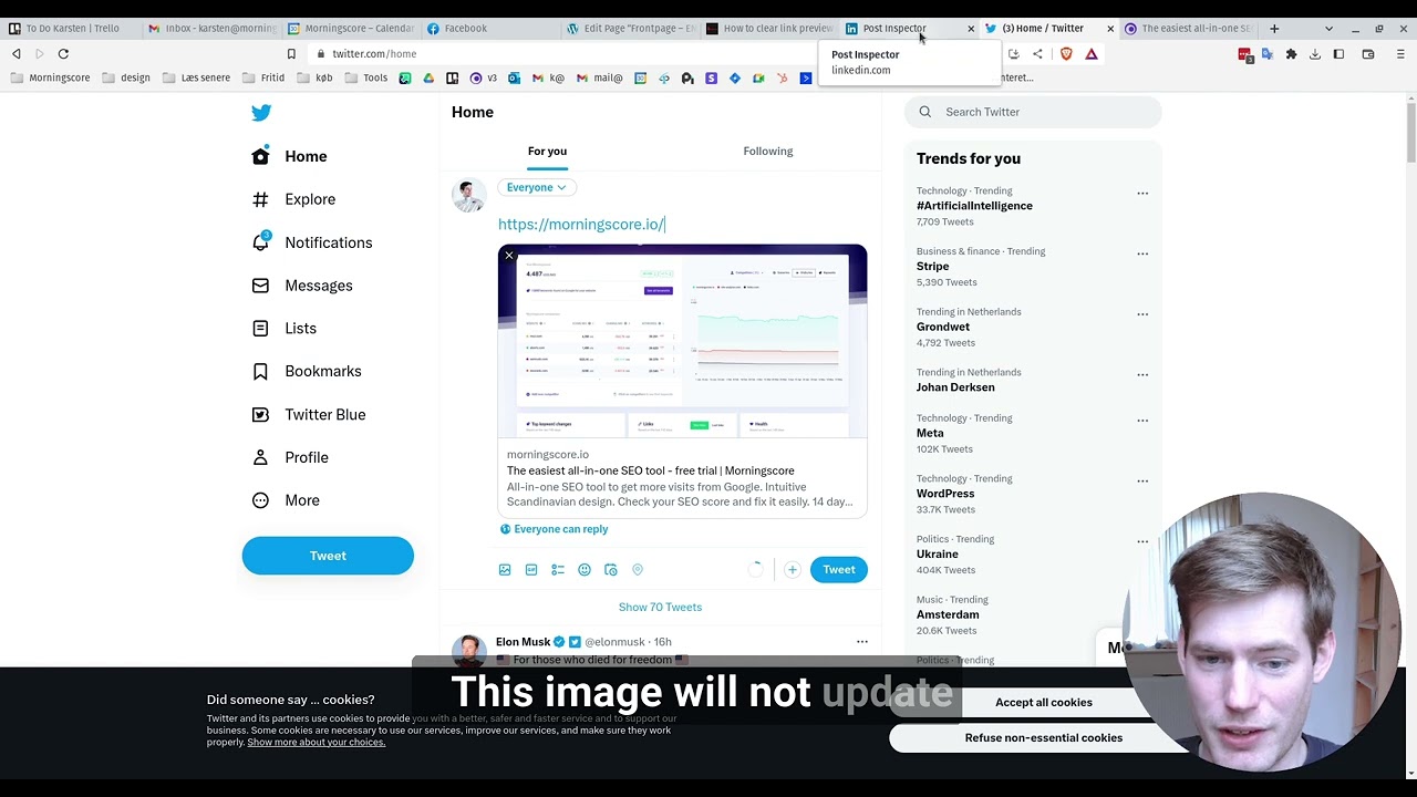 How to make your websites preview image update on social media (remove cache)