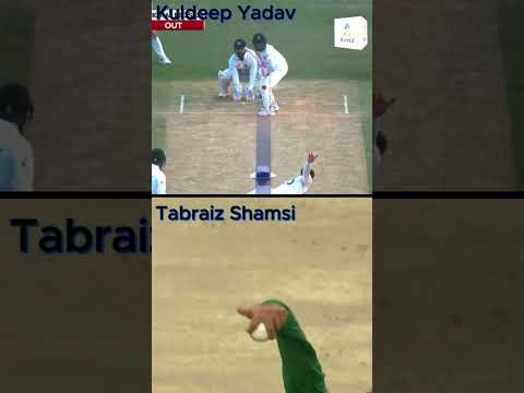 Kuldeep Yadav vs Tabraiz Shamsi Legspin Comparison🔥😱. #cricket #comparison