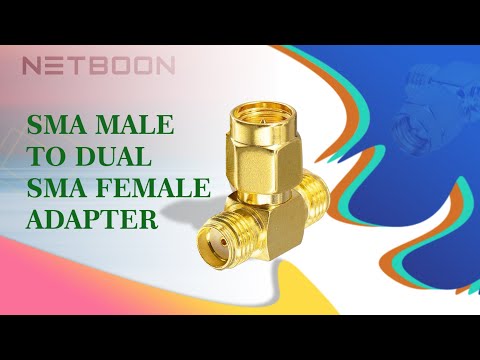 SMA Splitter Cable SMA Male to Dual SMA Female Coax 3 Way Splitter Antenna Adapter Convertor