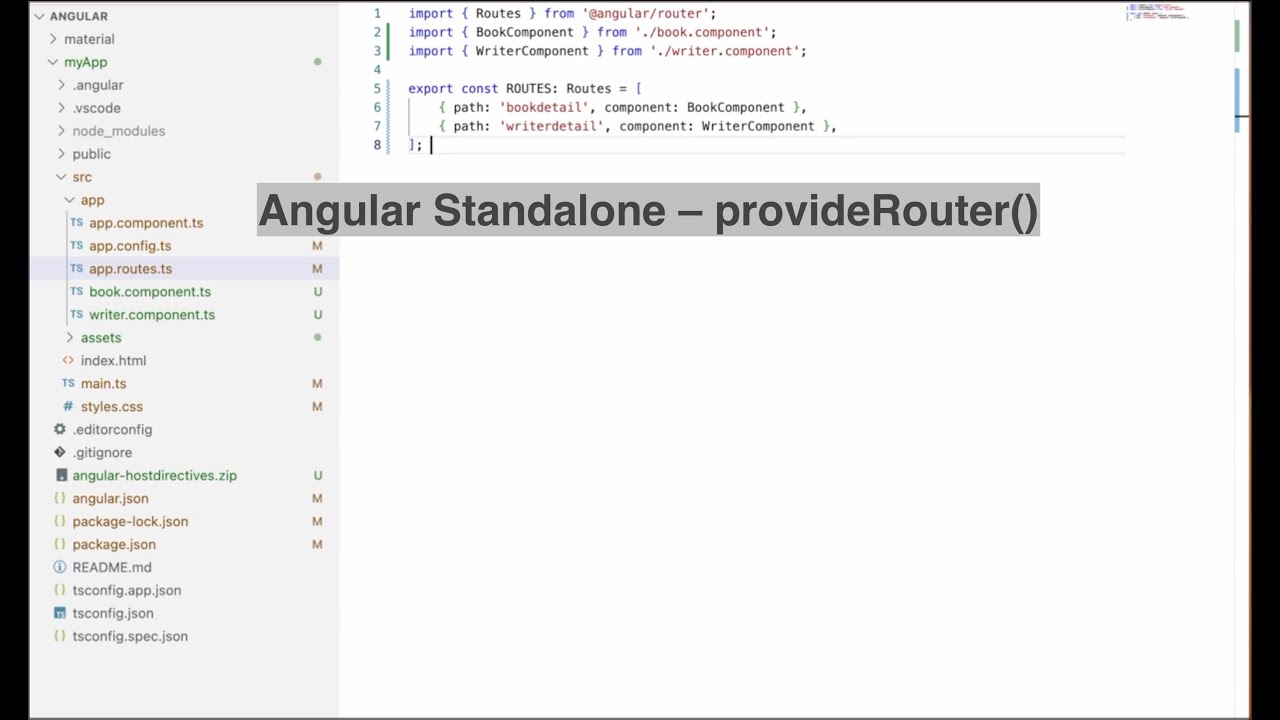Angular Standalone – provideRouter()