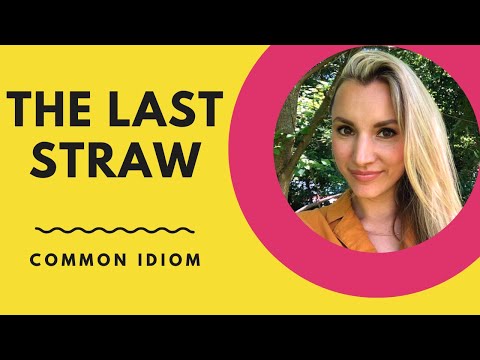 Common idiom: THE LAST STRAW