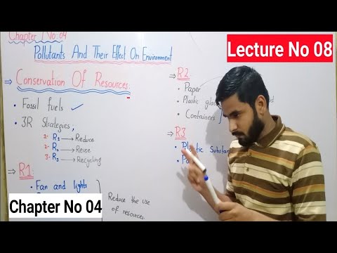 Conservation Of Resources 3R Strategies Class 8 In Urdu Hindi By Haider.Ali | Lec# No 08 Ch# No 04