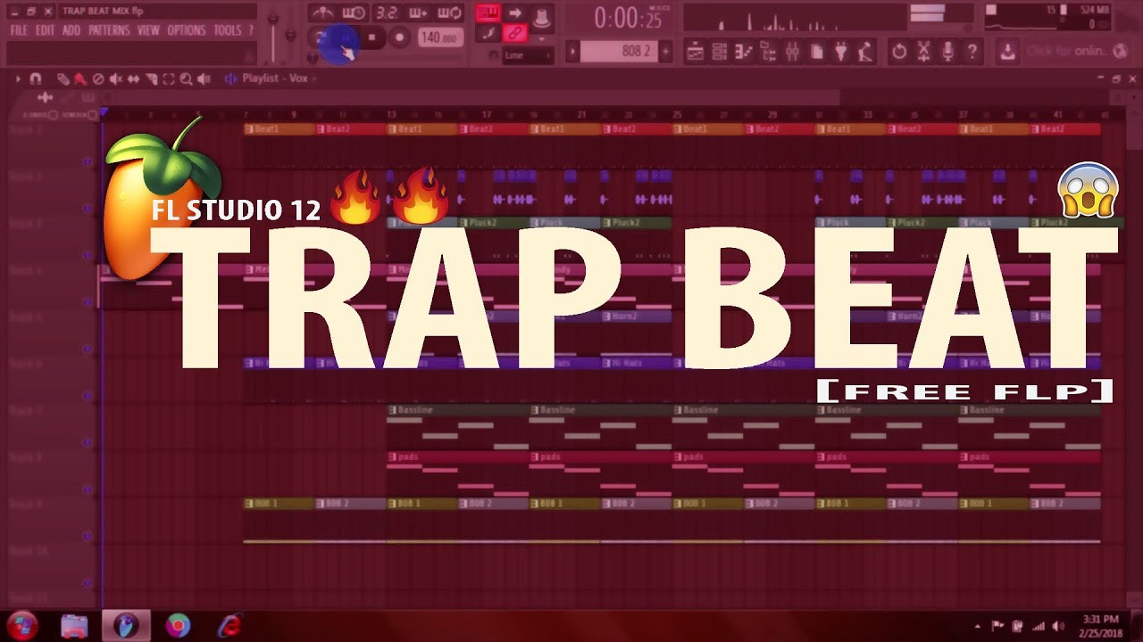 FL Studio 12 Trap Beat  [Free FLP]