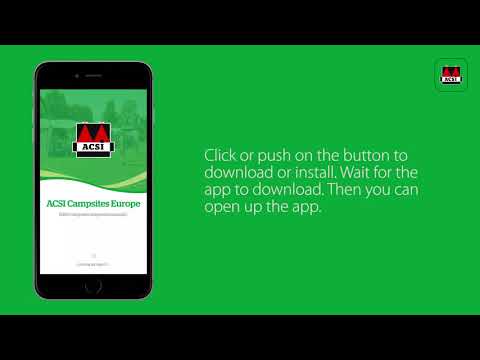 Install on iOS - ACSI Campsites Europe app