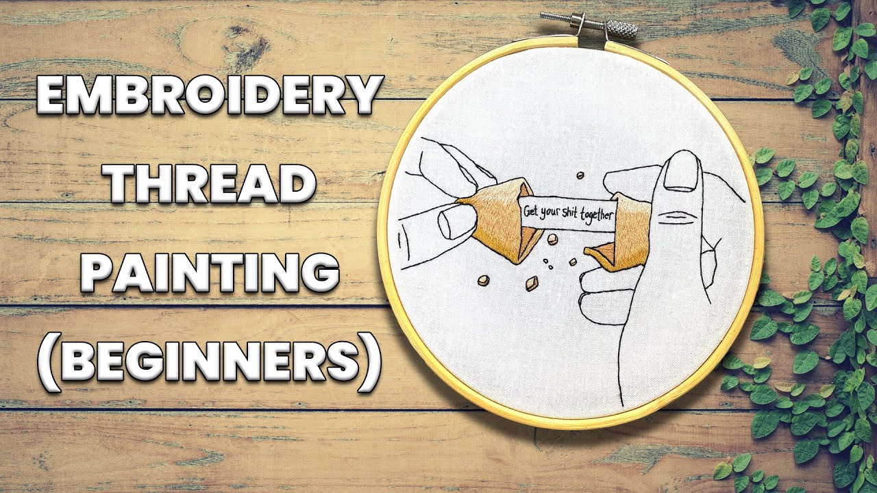 Threadpaint like a PRO in 10 minutes! A beginner's embroidery guide.