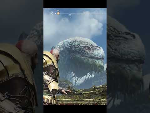 Kratos messes with The World Serpent Jörmungandr 😬😬 #shorts #godofwar #gow