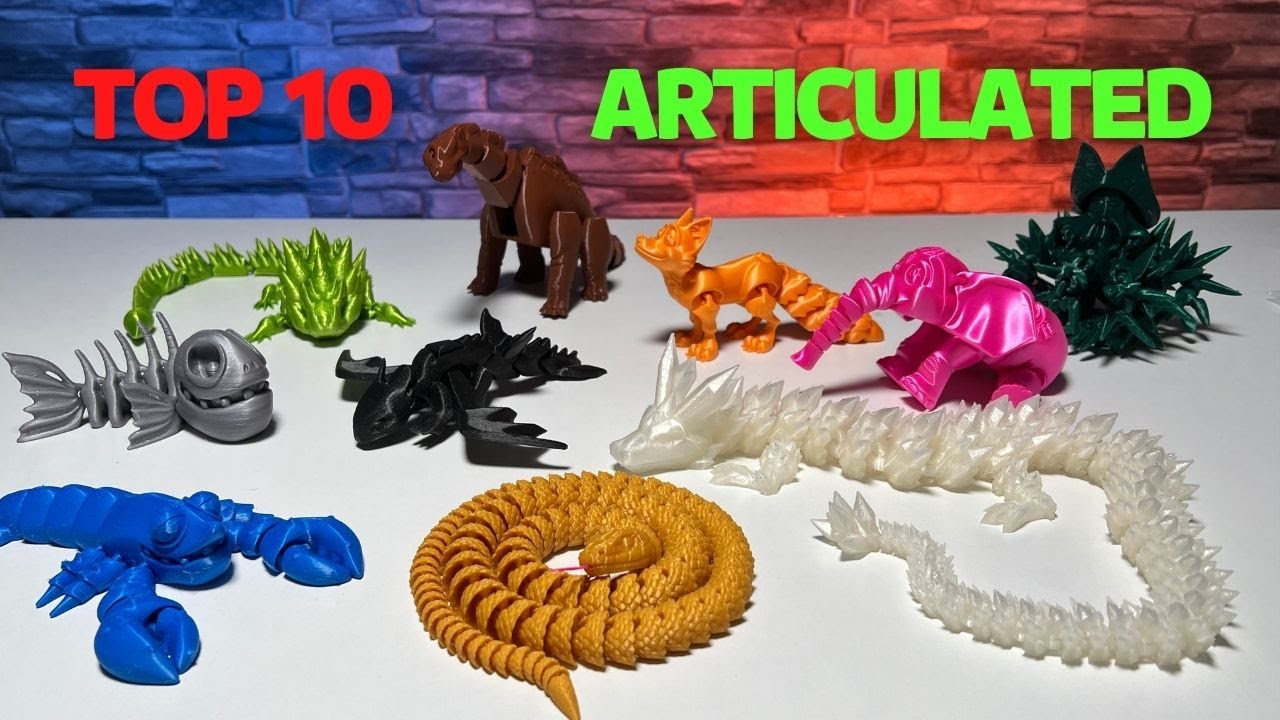 Los mejores animales articulados impresos en 3D | con un genial time-lapse