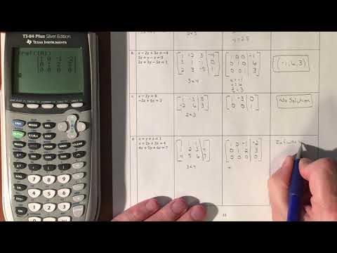 Solving Systems of Equations Using Matrices (Calculator) - Part 2