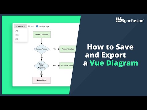 How to Save, Export, and Print a Vue Diagram