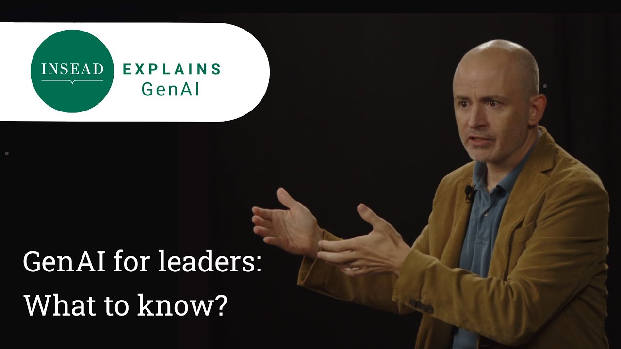 GenAI for leaders: What to know? | Miguel Lobo