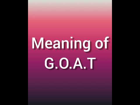Meaning of Goat