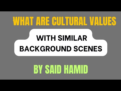 Cultural Values and Norms