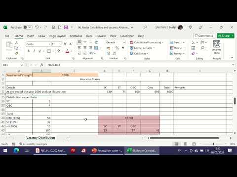 Reservation In Service - Adjusting shortfall and backlog