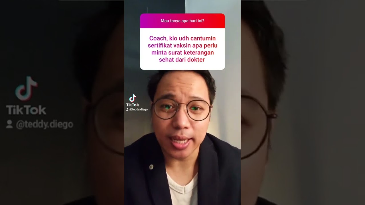 Surat vaksin sudah dicantumin apa perlu minta surat dokter ?