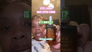 ESTEE LAUDER NIGHT REPAIR SERUM | DOES IT WORK? PM SKINCARE ????✨ #shorts #nighttimeskincare #fyp