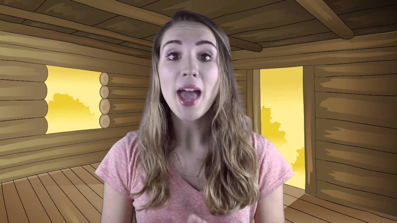 Cartoon Inside An Empty Log Cabin