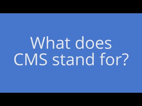 What does CMS mean?