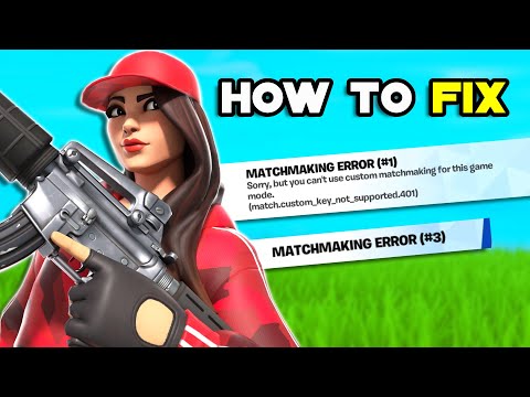 Fixing MATCHMAKING ERROR in Fortnite in 1 Minute!
