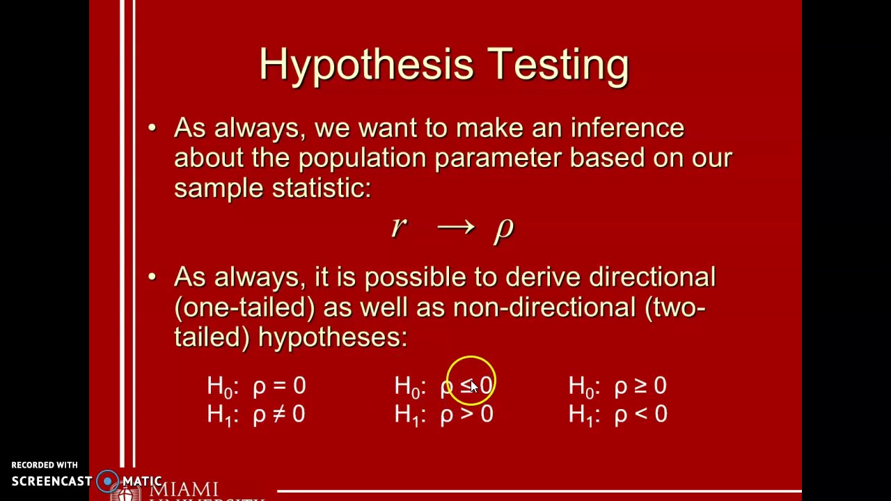 Correlations (Part 3): Correlation Types & Hypothesis Tests