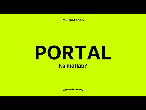 portal Meaning in Hindi/Urdu | Meaning of portal | portal ka matlab? | portal क्या है?