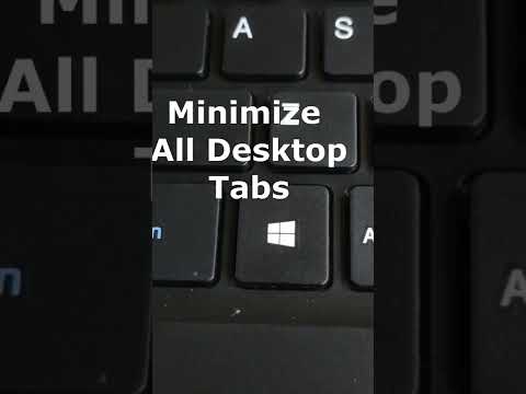 Shortcut Key To Minimize All Windows taps On Desktop