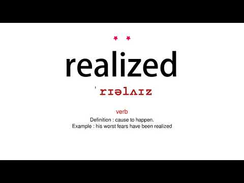 How to pronounce realized - Vocab Today