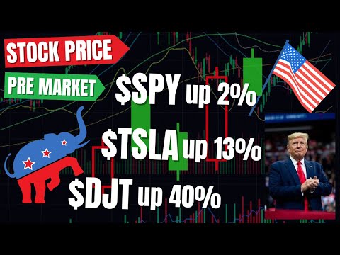 Pre Market $SPY $TSLA $DJT