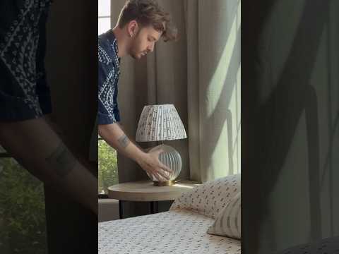 Easy DIY Pleated Lampshade using PILLOWCASES?! 🤯🤩