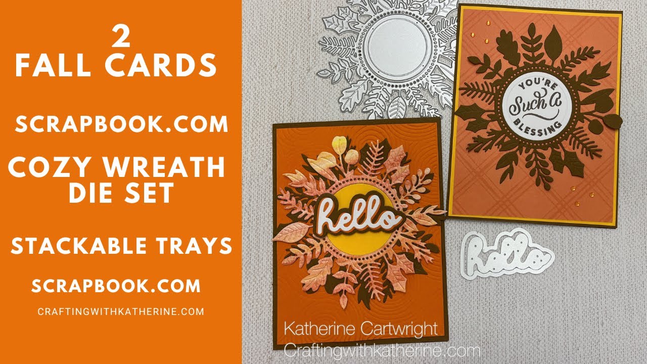 GORGEOUS Fall Wreath Die | Scrapbook.com Cozy Wreath