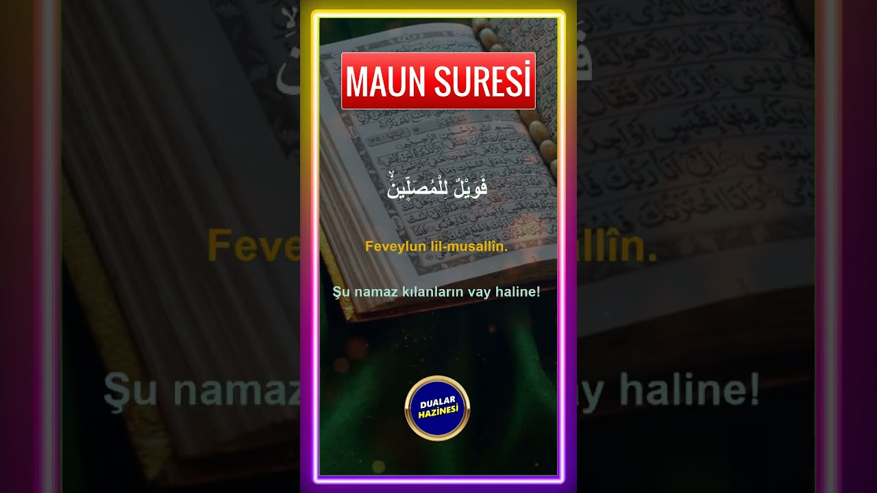 MAUN SURESİ Dualar Hazinesi shirts maunsuresi duadinle