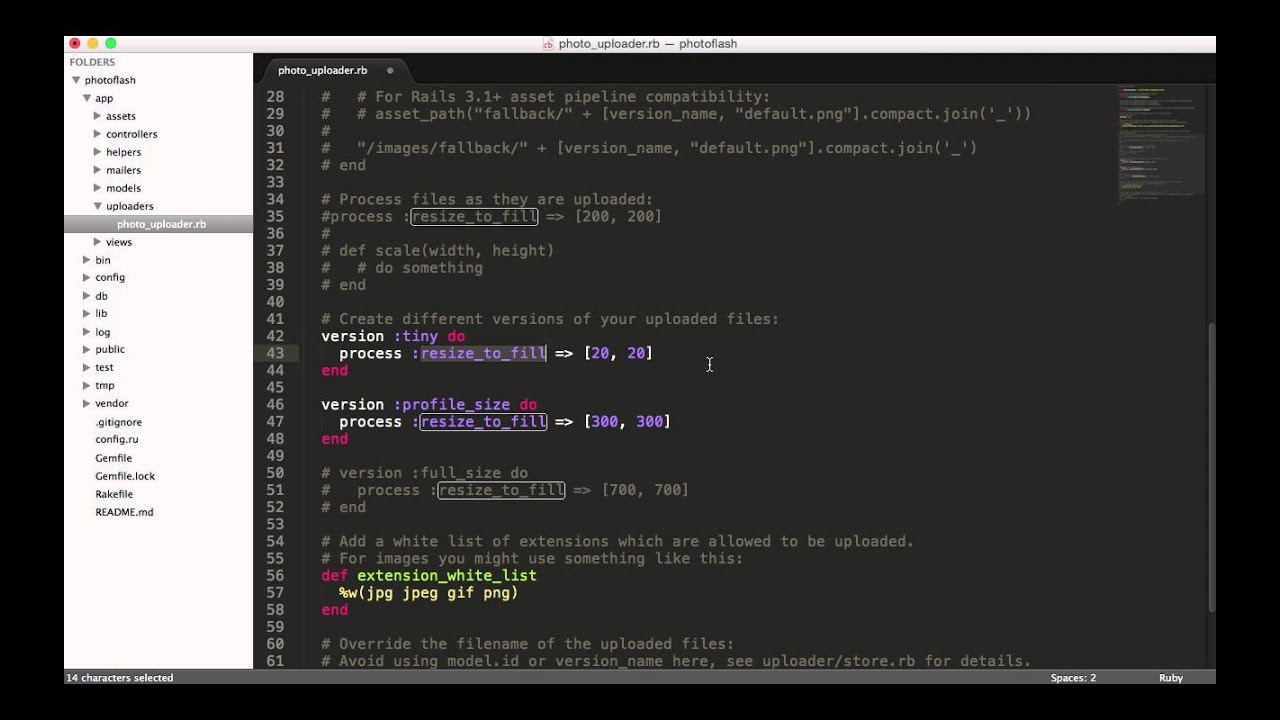 Configure the Carrierwave uploader