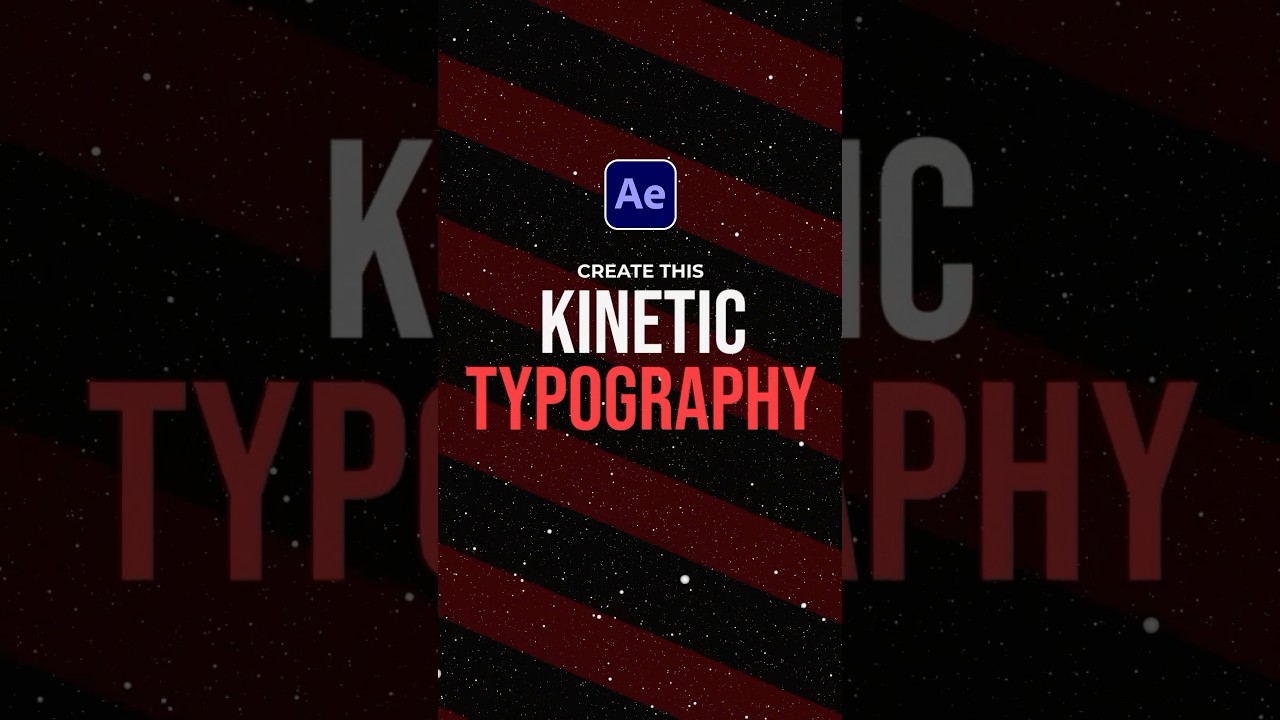 Create Kinetic Typography in After Effects #tutorial