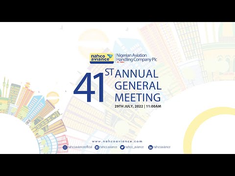 NAHCO PLC 41ST ANNUAL GENERAL MEETING BROADCAST