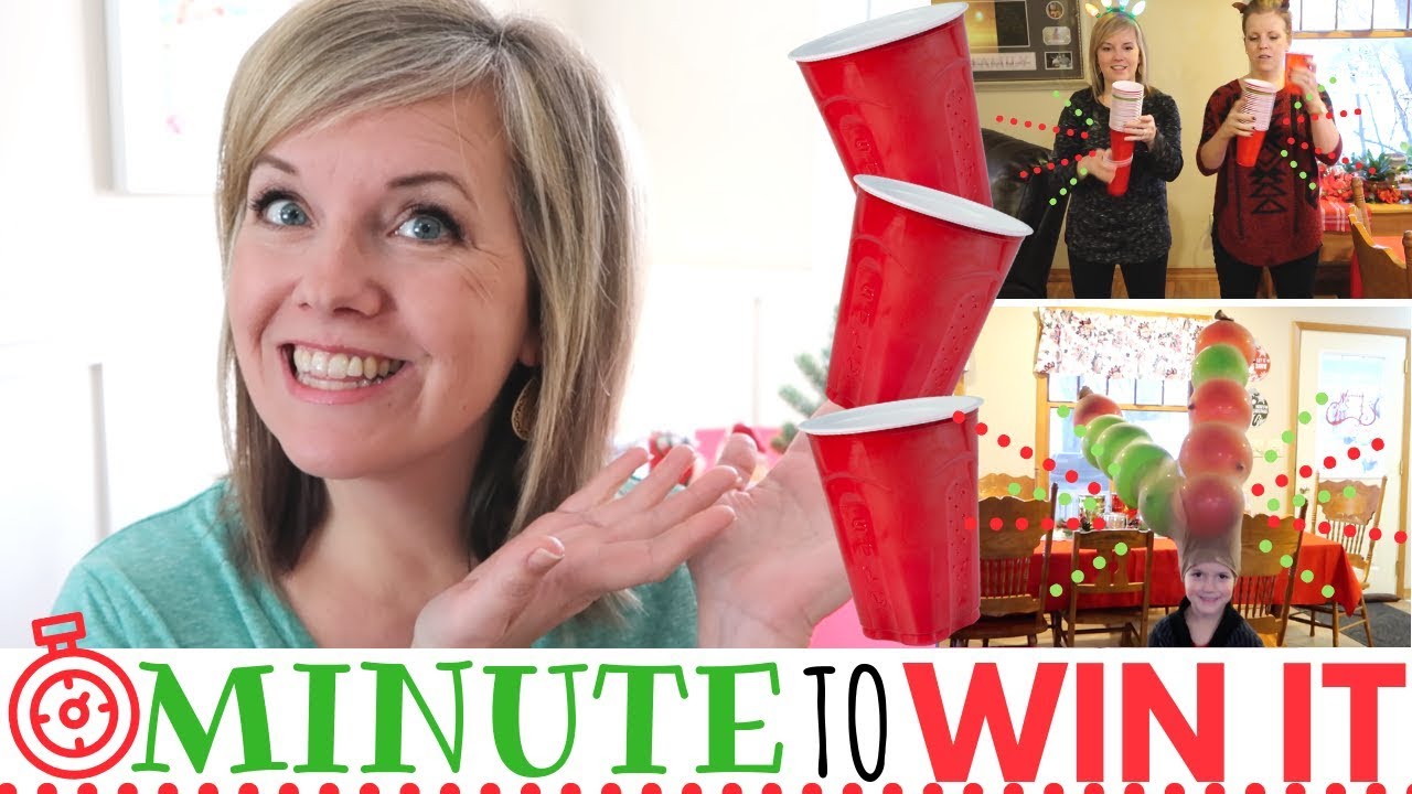Christmas Minute to Win it Games (Our favorites! All with Dollar Store items!)