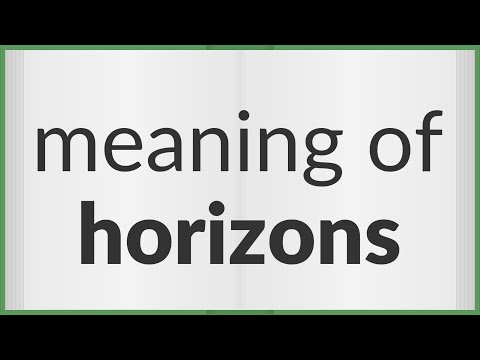 Horizons | meaning of Horizons