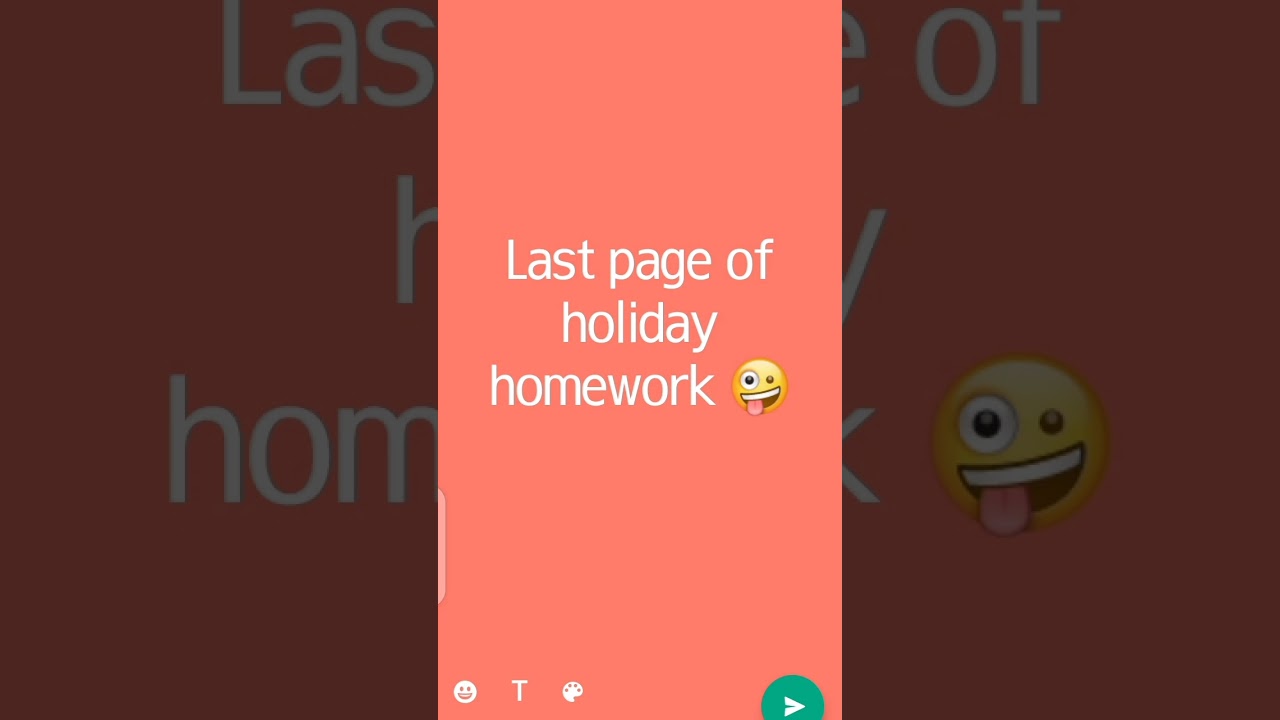 first vs last page of holiday homework 😂