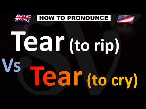 How to Pronounce TEAR π & TEAR π’ Correctly!