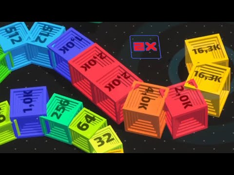 Cube 2048.io Game π² A NEW GAME lvl 125-131π² CUBES SNAKE 2048.io Gameplay